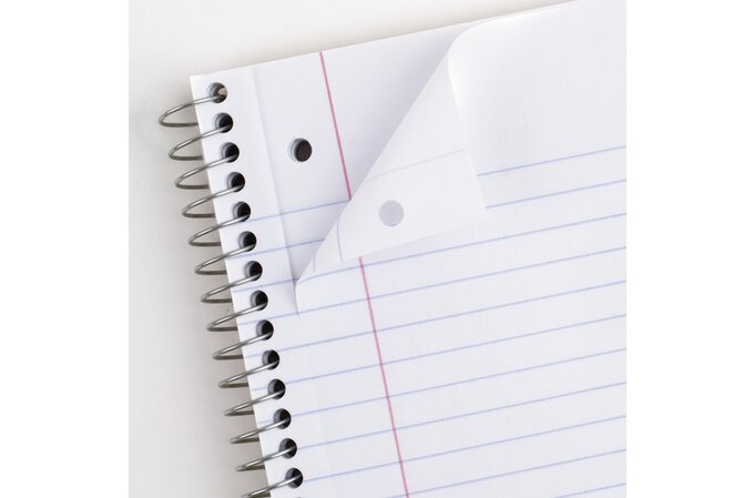 Mead® Spiral Notebook, 1 Subject, College Ruled, 8" x 10 1/2", 6 Pack ...