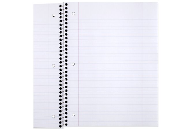 Mead® Spiral Notebook, 1 Subject, College Ruled, 8" x 10 1/2", 6 Pack ...