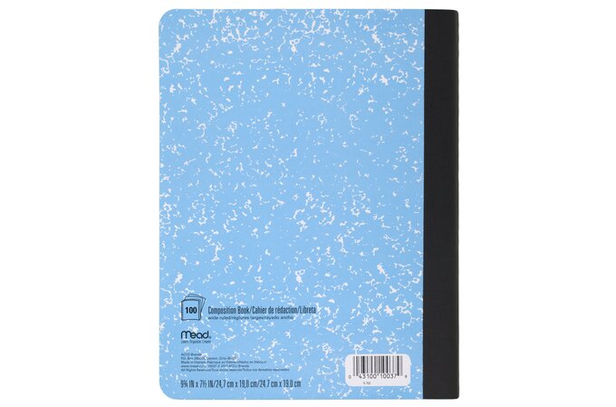 Mead® Color Composition Book, Wide Ruled, 100 Sheets, 7-1/2" x 9-3/4 ...