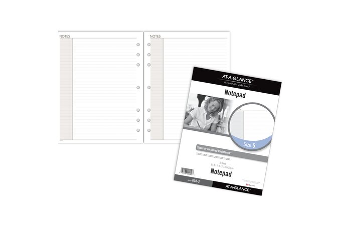 At A Glance Notepad Topbound Folio Size 8 1 2 X 11 Refillable