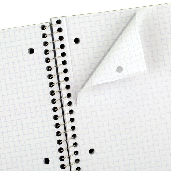 Mead Spiral Notebook, 1 Subject, Graph Ruled, 100 Sheets, 10 1/2" x 7 1 ...