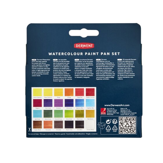 Paints | Watercolour Paint Pans | Derwent UK | Derwent Watercolour ...