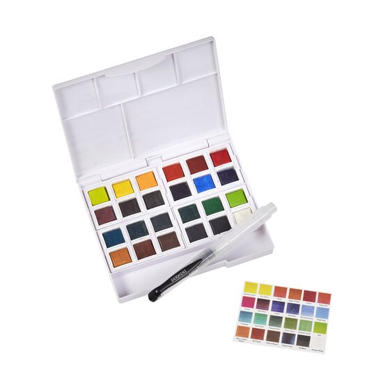 Paints | Watercolour Paint Pans | Derwent UK | Derwent Inktense 24 ...
