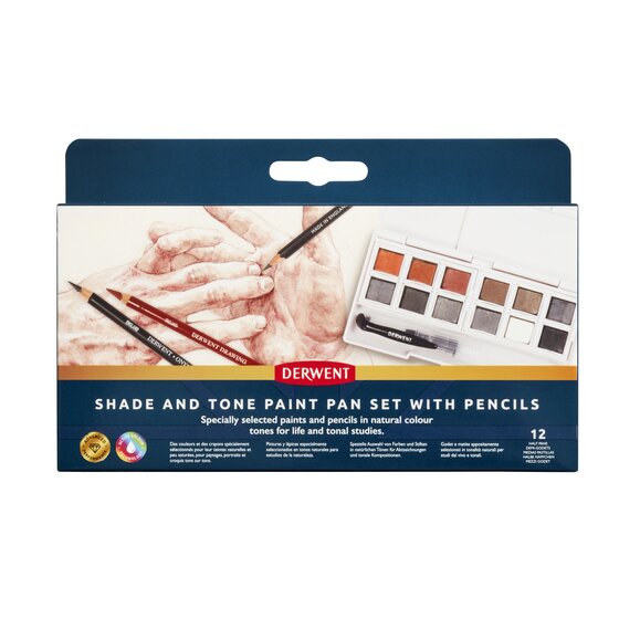 Paints | Watercolour Paint Pans | Derwent UK | Derwent Shade and Tone ...