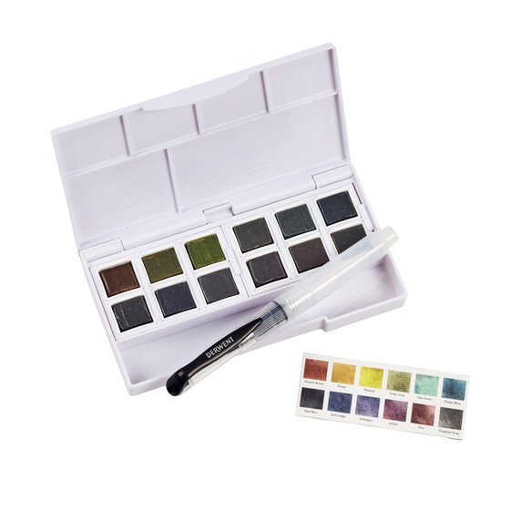 Paints | Watercolour Paint Pans | Derwent UK | Derwent Graphitint Paint ...