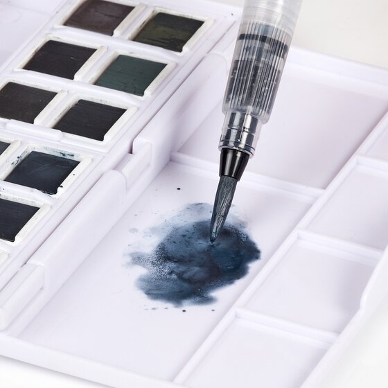 Paints | Watercolour Paint Pans | Derwent UK | Derwent Tinted Charcoal ...