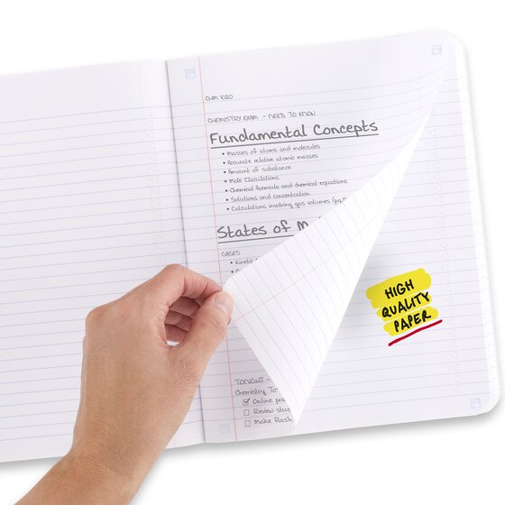 Five Star® Composition Book Plus Study App, College Ruled, 80 Sheets, 7 ...