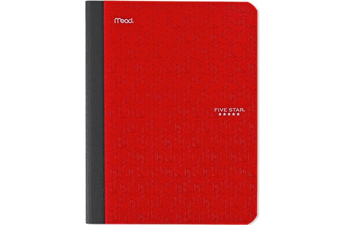 Five Star® Composition Book Plus Study App, Wide Ruled, 80 Sheets, 7 1/ ...