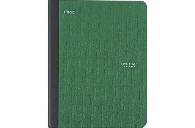 Five Star® Composition Book Plus Study App, College Ruled, 80 Sheets, 7 ...