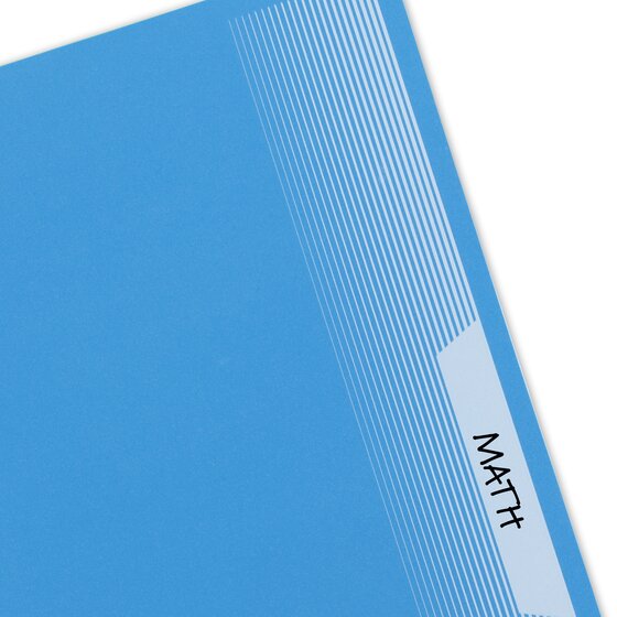 Mead® Spiral Notebook, 3 Subject, Wide Ruled, Plastic Cover, 8 Mead® Spiral Notebook, 3 Subject, Wide Ruled, Plastic Cover, 8