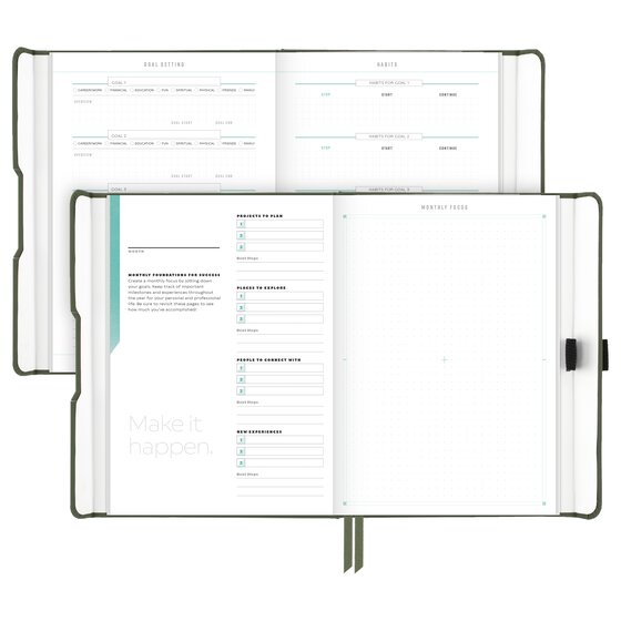 AT-A-GLANCE® FOUNDATION GOAL SETTING Undated Weekly Monthly Planners ...