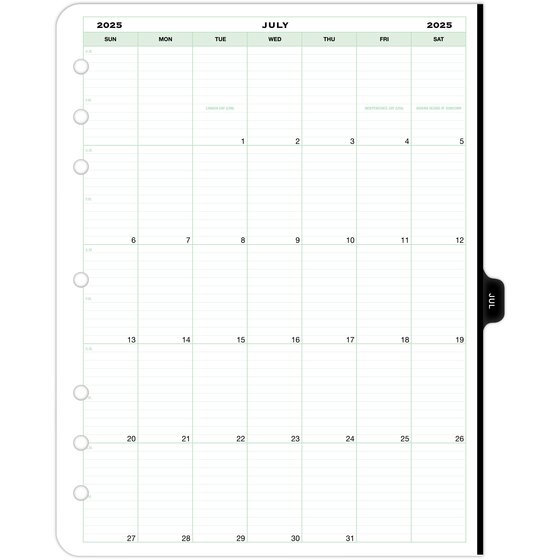 Day Timer Two Page Per Week Original Loose-Leaf Planner Refills, 8 1/2 ...