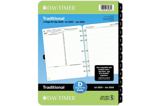 2025-2026 – Jul.2025 - Jun.2026, 2025-2026 , Two Pages Per Day Daily ...