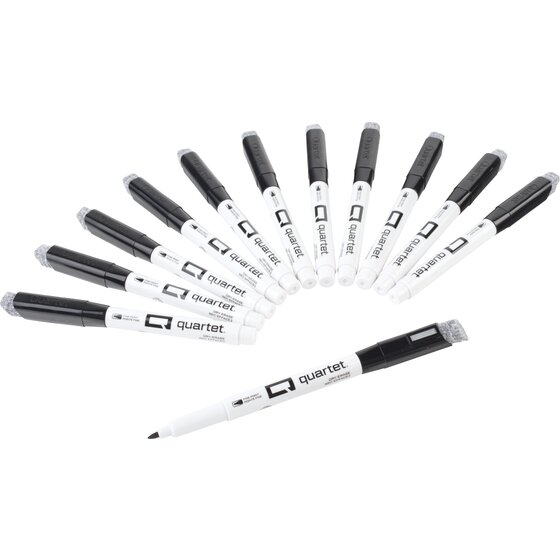 Quartet Classic Low Odor Dry-Erase Markers, Fine Tip, DryGuard Ink ...