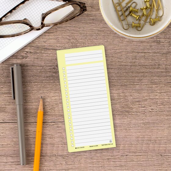 Day-Timer® Self-Stick Hot List, 2 1/4" x 4 7/8" | Sticky Notes | Day-Timer