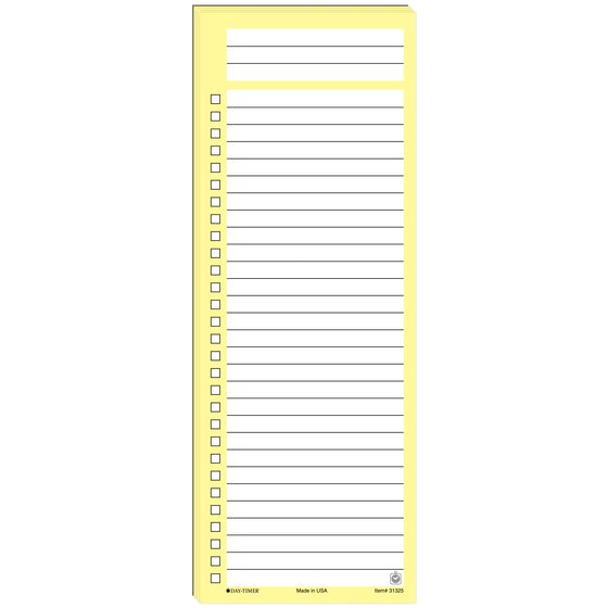 Day-Timer® Self-Stick Hot List, 2 7/8" x 7 7/8", 5 Pack | Sticky Notes ...