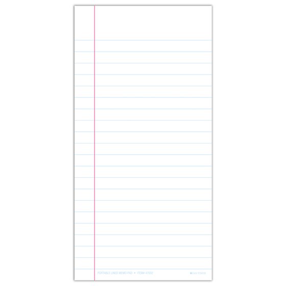 Day-Timer® Lined Memo Pads, Pocket Size, 3" x 6", 10 Pack | Notes & To ...