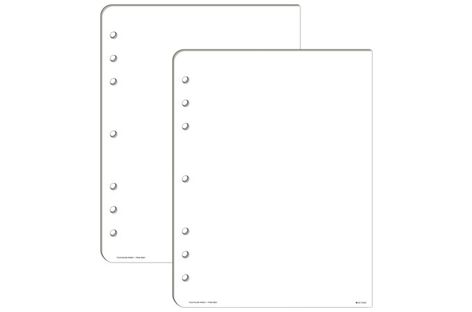 Day-Timer® Blank Pages, Loose-Leaf, White, Folio Size, 8 1/2" x 11 ...