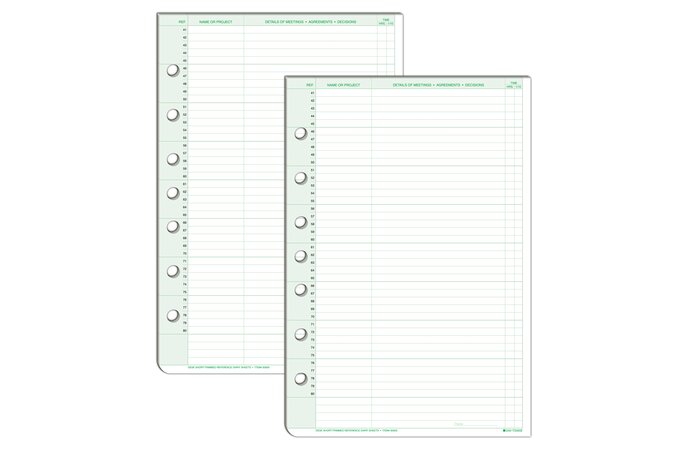 Day-Timer® Short-Trimmed Reference Diary Pad, Desk Size, 5 1/2" x 8", 2 ...
