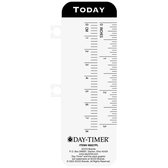 Day-Timer® Today Page Locator Ruler, Pocket or Compact Size | Page ...