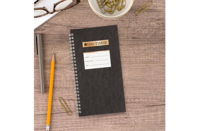 Day-Timer® All Purpose Notebook Set, Black, Pocket Size, 3 1/2" x 6 1/2 ...