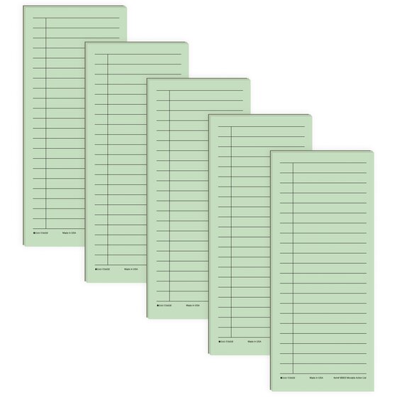Day-Timer® Movable Action List, Green, 2 1/2" x 5 7/8", 5 Pack | Sticky ...
