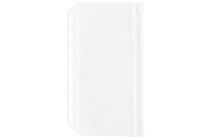 Day-Timer® Vinyl Zip Pouch, 6-Ring, Portable Size, 3 3/4" x 6 3/4 ...