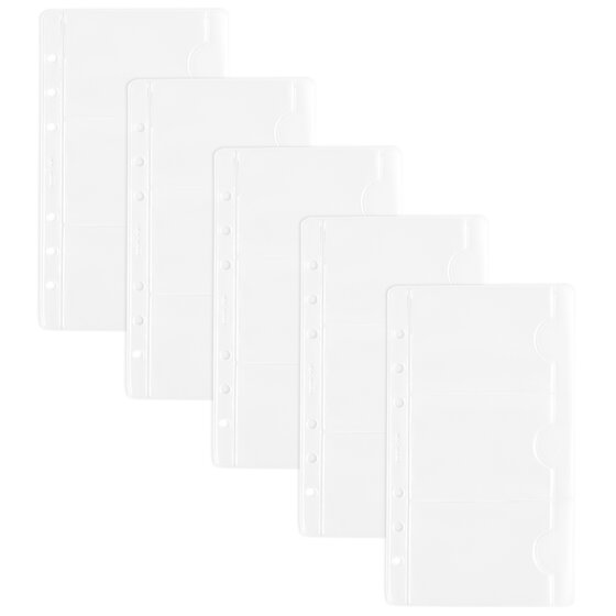 Day-Timer® Vinyl Business Credit Card Holder, 6-Ring, Portable Size, 3 ...