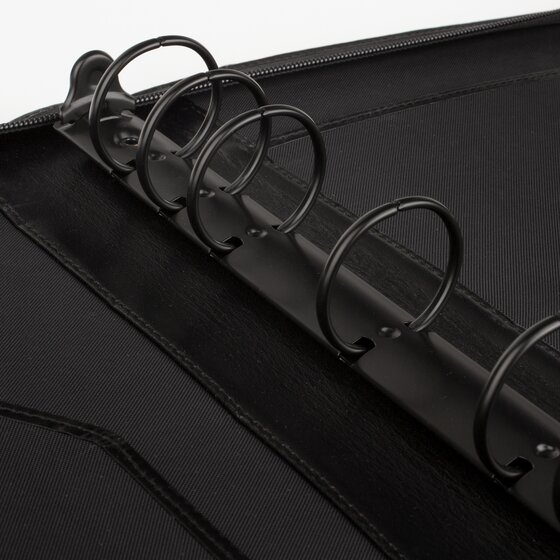 Day-Timer® Western Coach Leather Zippered Planner Cover, Black, Folio ...