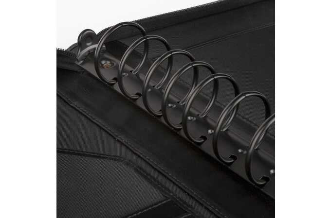 Day-Timer® Western Coach Leather Zippered Planner Cover, Black, Desk ...