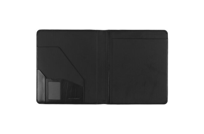 Day-Timer® Western Coach Leather Open Style Planner Cover, Black ...