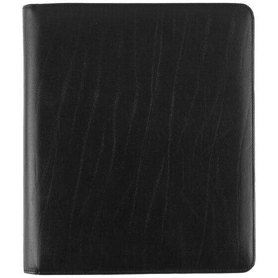 Day-Timer® Western Coach Leather Open Style Planner Cover, Black ...