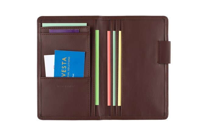 Day-Timer Antique Vinyl Planner Cover, Pocket Size, 3 1/2" x 6 1/2 ...