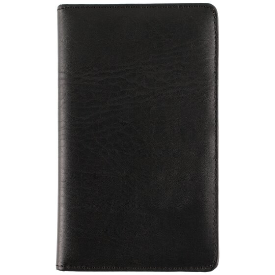 Day-Timer® Belgian Bonded Leather Planner Cover, Black, Pocket Size ...