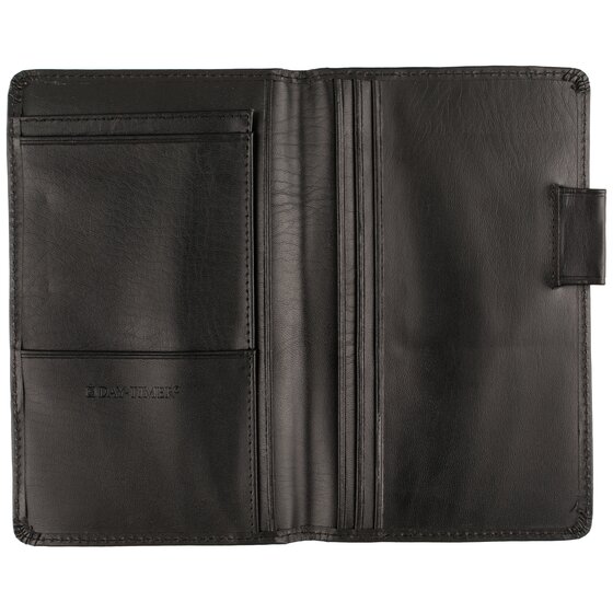 Day-Timer® Belgian Bonded Leather Planner Cover, Black, Pocket Size ...