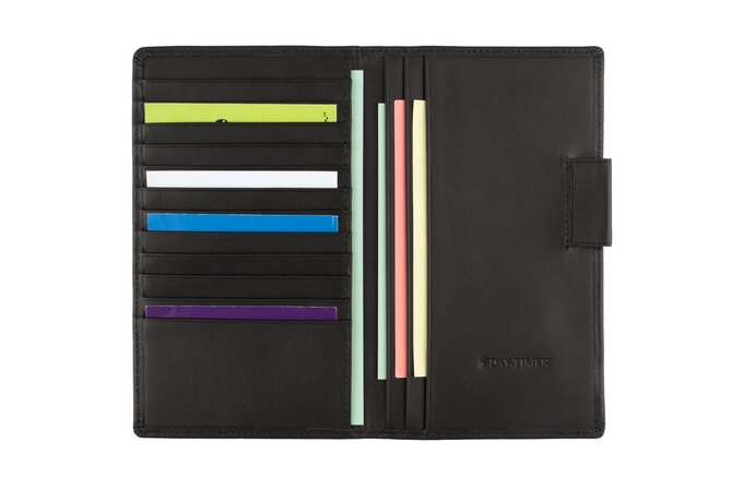 Day-Timer® Verona Leather Credit Card Wallet, Black, Pocket Size, 3 1/2 ...