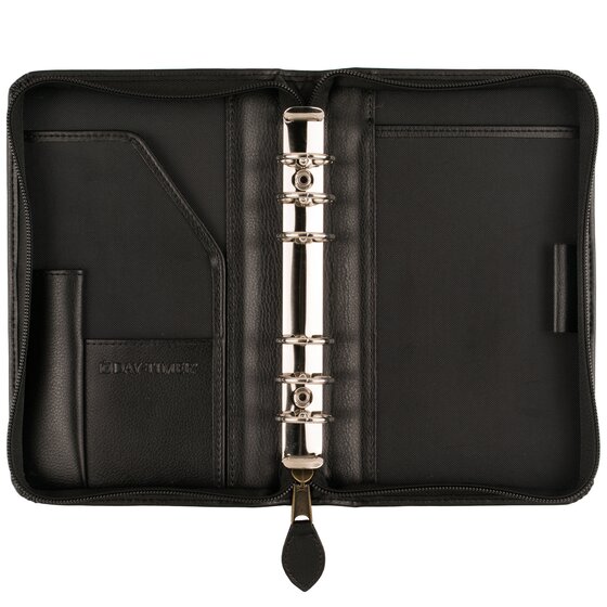 Day-Timer® Armorhide Leather 1" Zippered Planner Cover, 6-Ring, Black ...