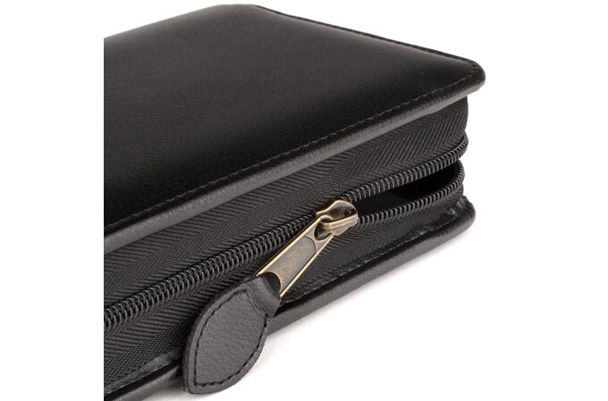 Day-Timer® Armorhide Leather 1" Zippered Planner Cover, 6-Ring, Black ...