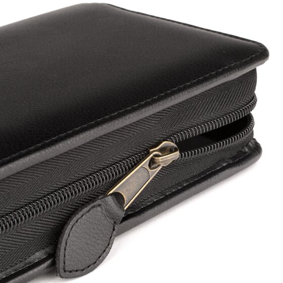 Day-Timer® Armorhide Leather 1" Zippered Planner Cover, 6-Ring, Black ...