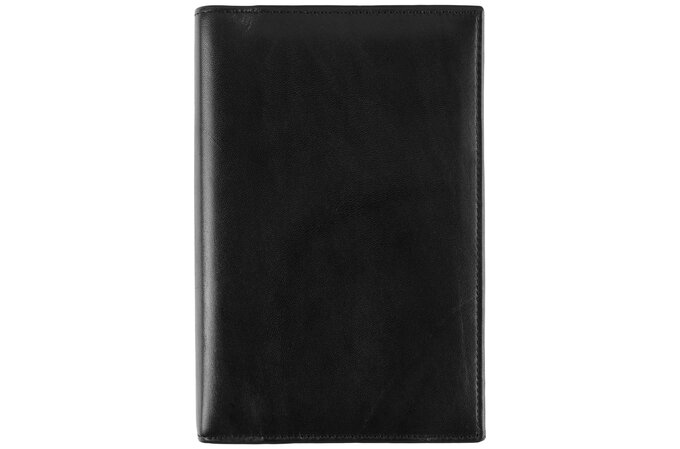 Day-Timer® Western Coach Leather 1/2" Open Style Planner Cover, Black ...