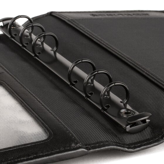 Day-Timer® Western Coach Leather 1/2" Open Style Planner Cover, Black ...