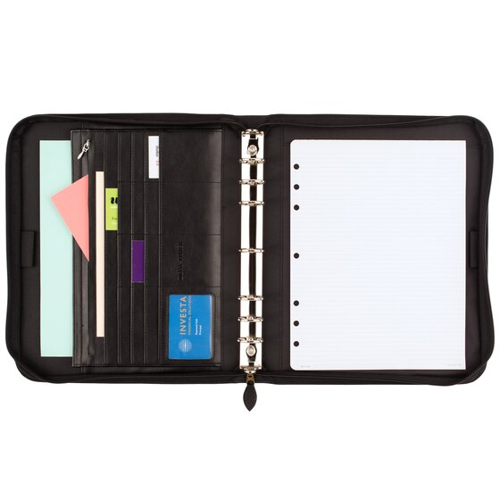 Day-Timer® Undated Avalon Faux Leather Planner Starter Set, Black ...