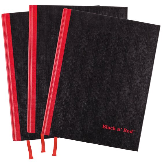 Black n' Red™‭ Hardcover Business Notebooks | Business Notebooks | AT-A ...