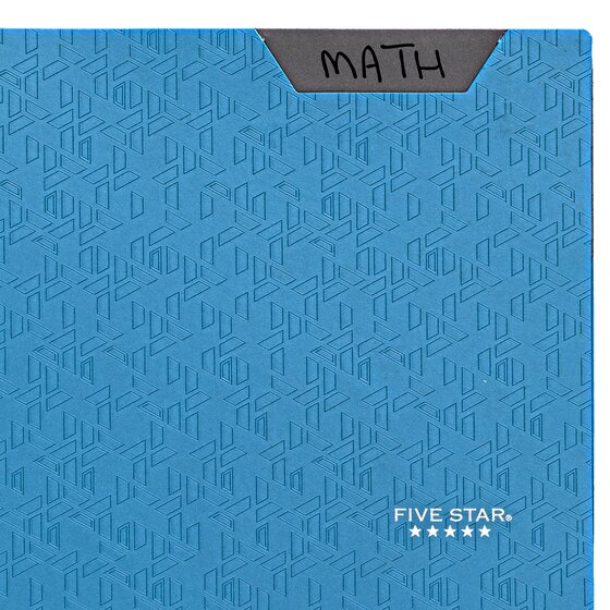 Five Star® 2-Pocket Stay-Put Plastic Folder, Tidewater Blue | Pocket ...