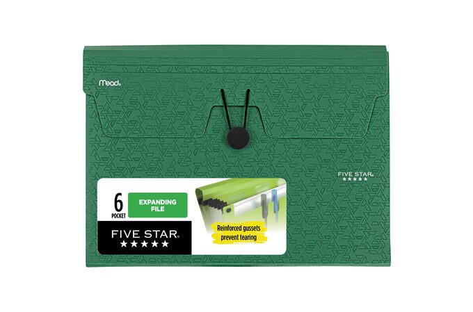 Five Star 6-Pocket Expanding Files | Expanding Files | Five Star