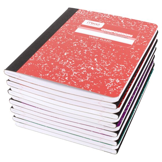 Mead Square Deal Color Composition Book, Wide Ruled, 100 Sheets, 9 3/4 ...