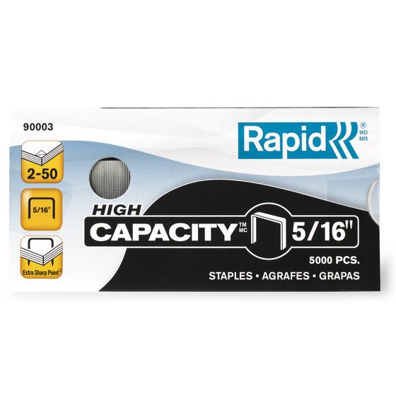 Rapid® High Capacity Staples, 5/16