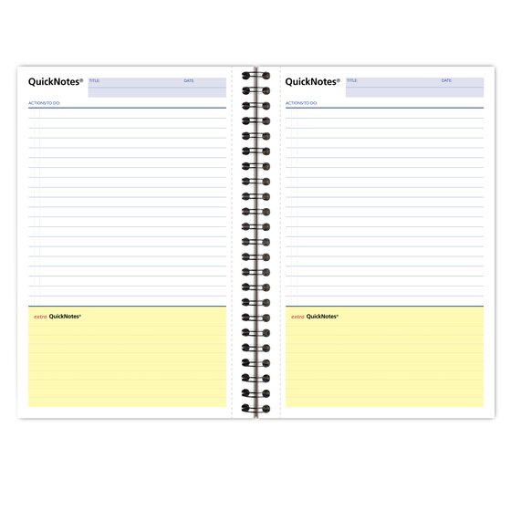 Cambridge Limited® Wirebound QuickNotes® Business Notebook, 80 Sheets ...