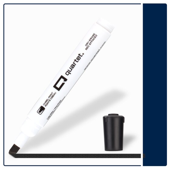 Quartet® DryGuard Dry-Erase Markers, Chisel Tip, Black, 36 Pack ...