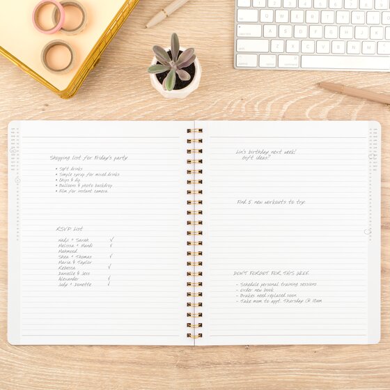 Cambridge® WorkStyle® Notebook, 80 Sheets, Timeless Taupe, Large, 8 1/2 ...